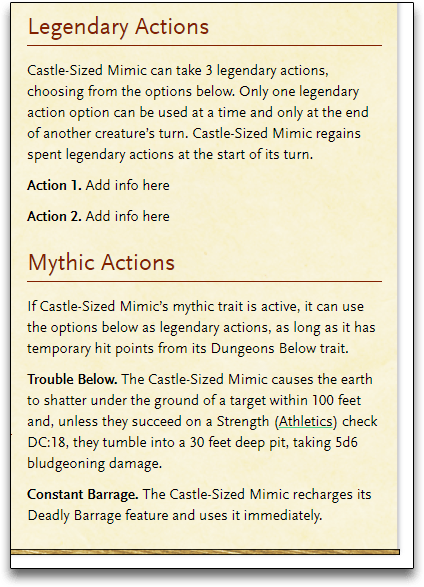 Homebrew support for Mythic monsters - Old Changelog - D&D Beyond Homebrew support for Mythic monsters - Old Changelog - D&D Beyond