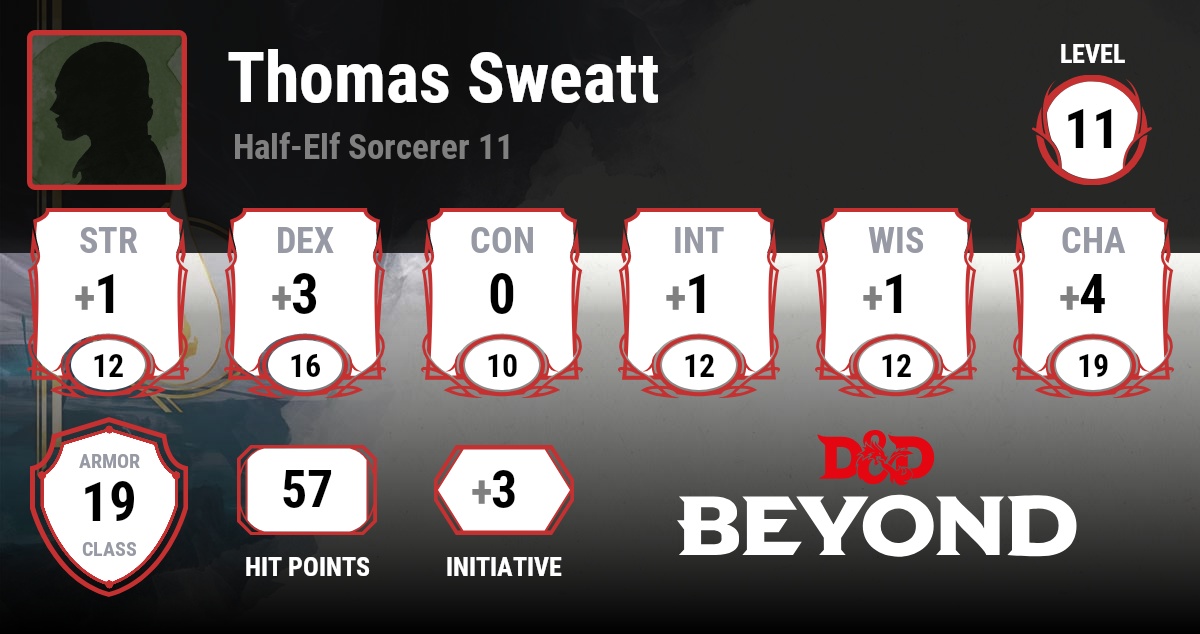 Thomas Sweatt - D&D Beyond
