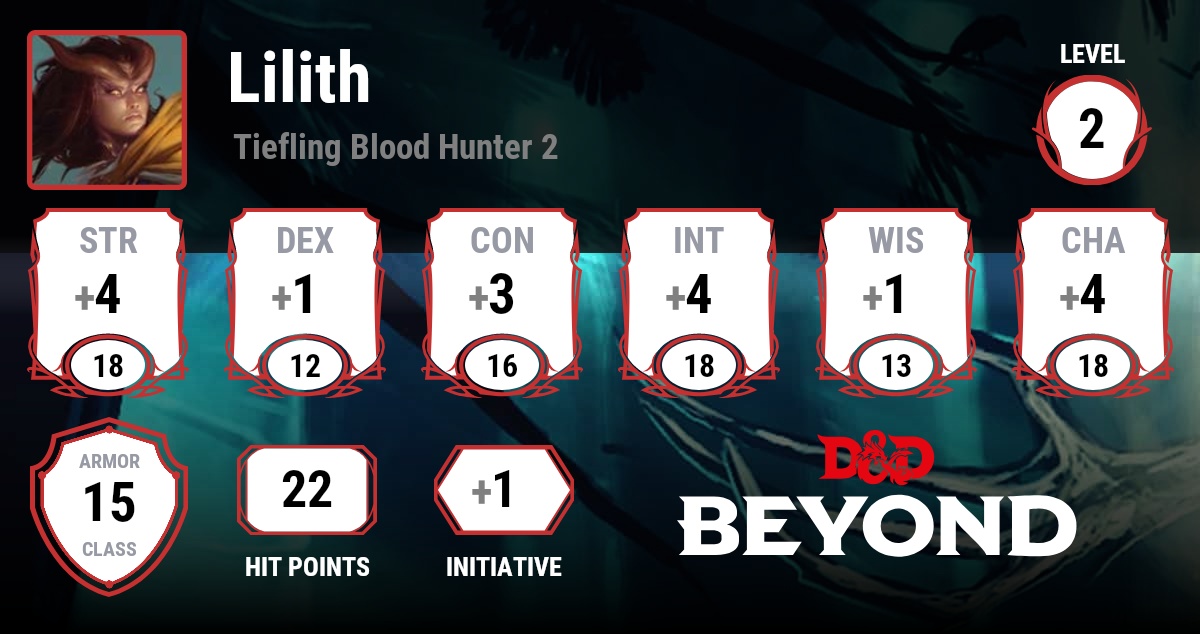 Lilith - D&D Beyond
