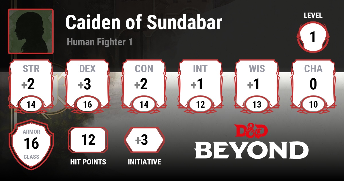 Caiden of Sundabar - D&D Beyond