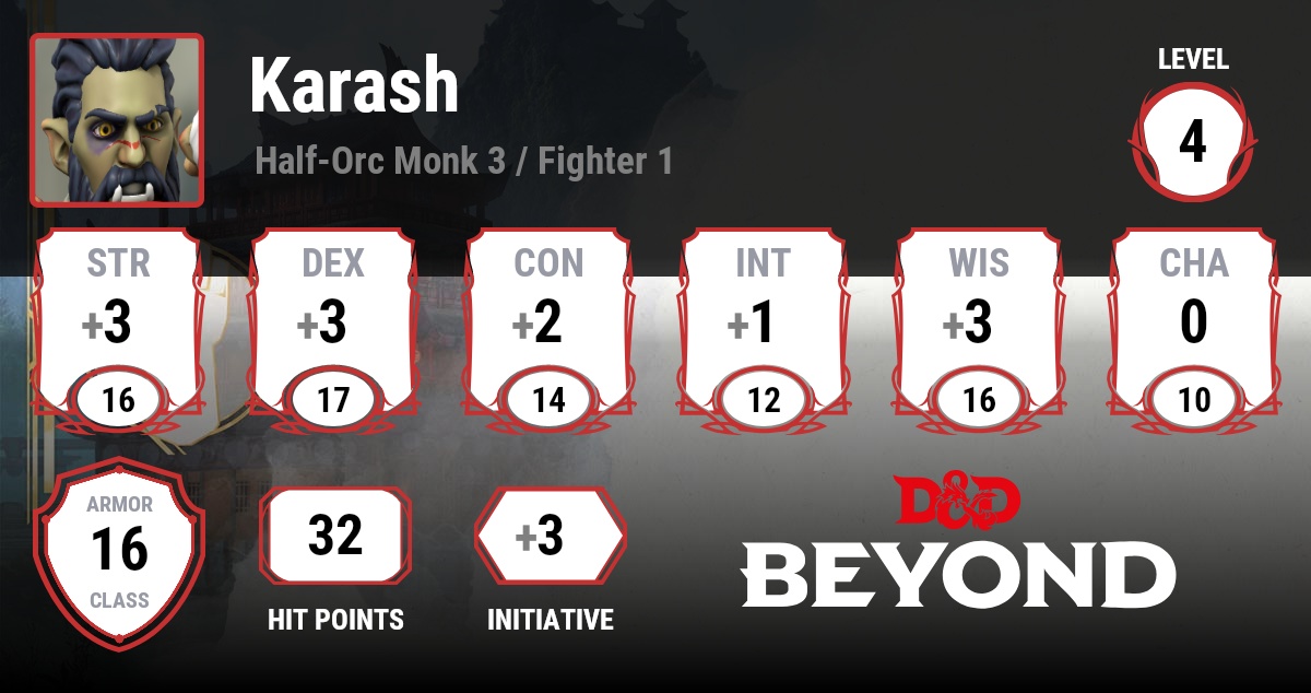 Karash - D&D Beyond