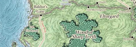 Forgotten Realms Sword Coast Map Maping Resources