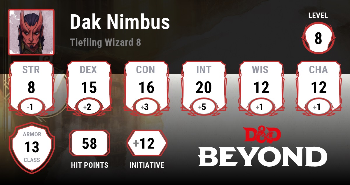 Dak Nimbus - D&D Beyond